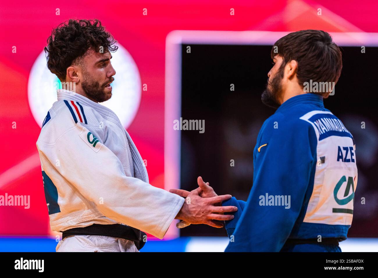 Cedric REVOL (FRA) and Bakhrom BOTUROV (UZB)repechage Men’s -60Kg ...