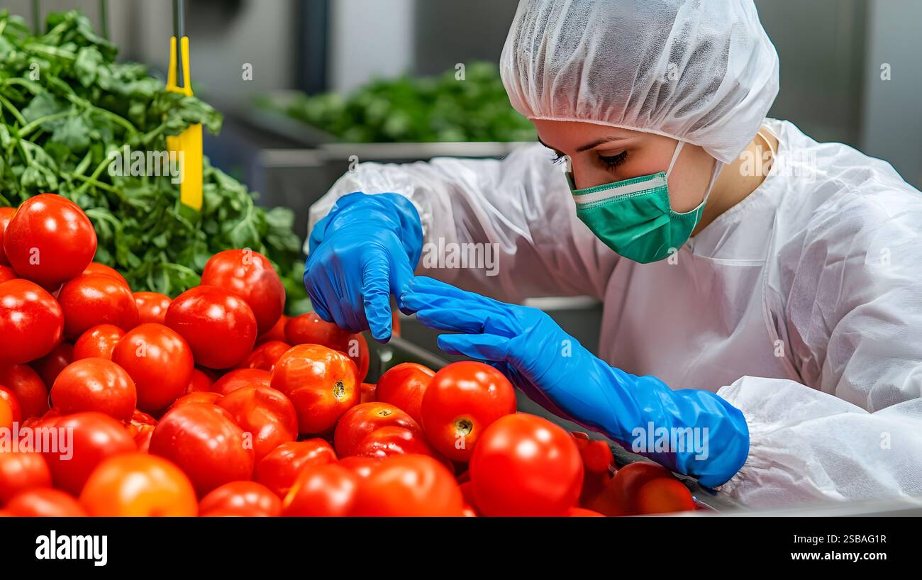 Industrial Food Safety Specialist Overseeing the Proper Disposal of ...
