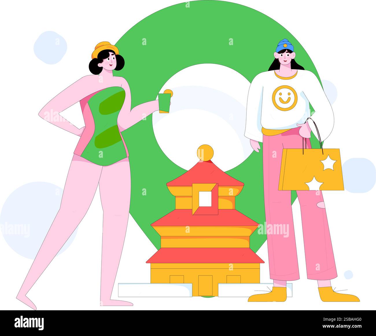 Holiday travel travel characters internet background vector hand drawn ...