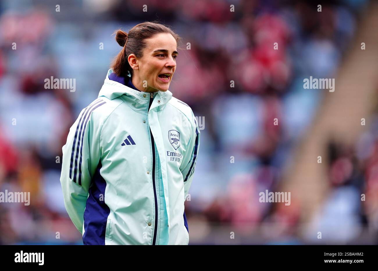 Arsenal manager Renee Slegers during the Barclays Women's Super League ...