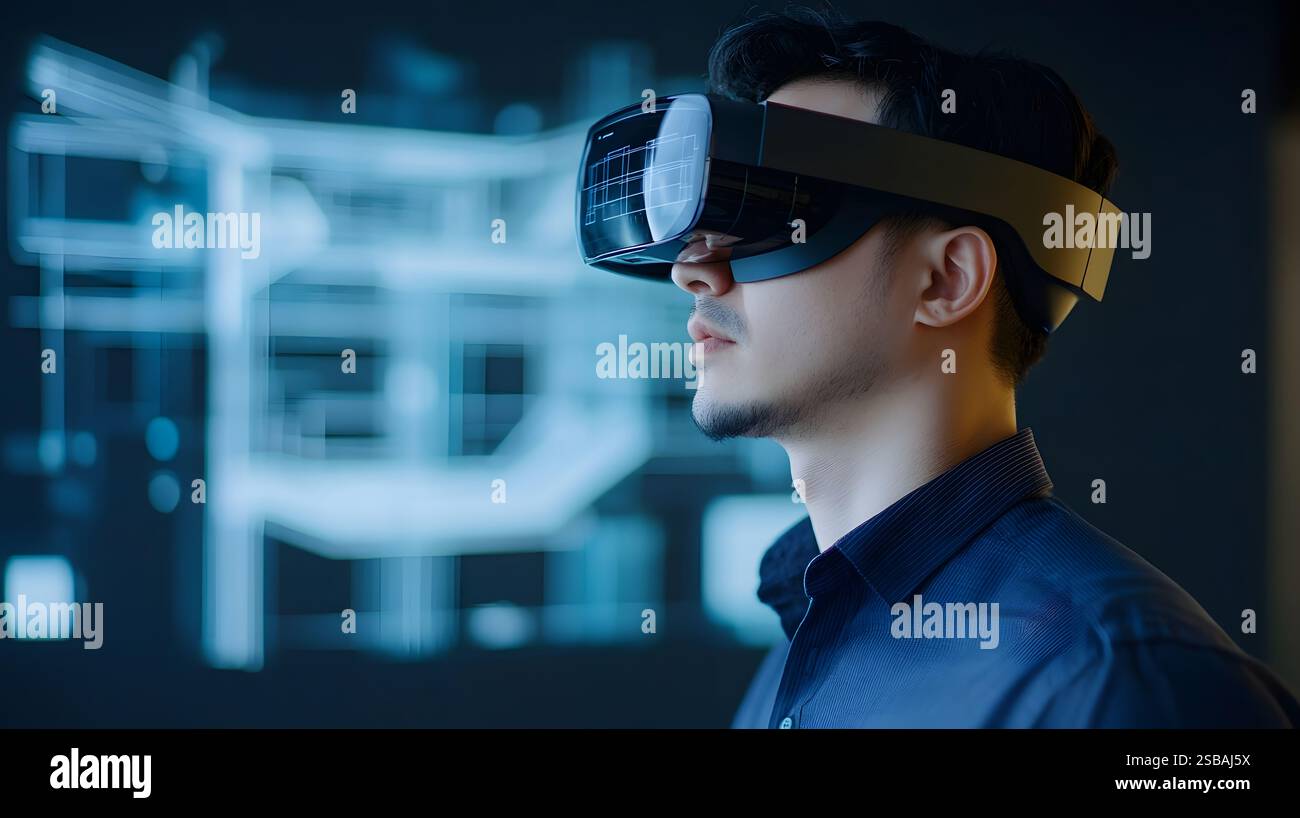 Construction Worker Utilizing Smart to Streamline On-Site Structural ...