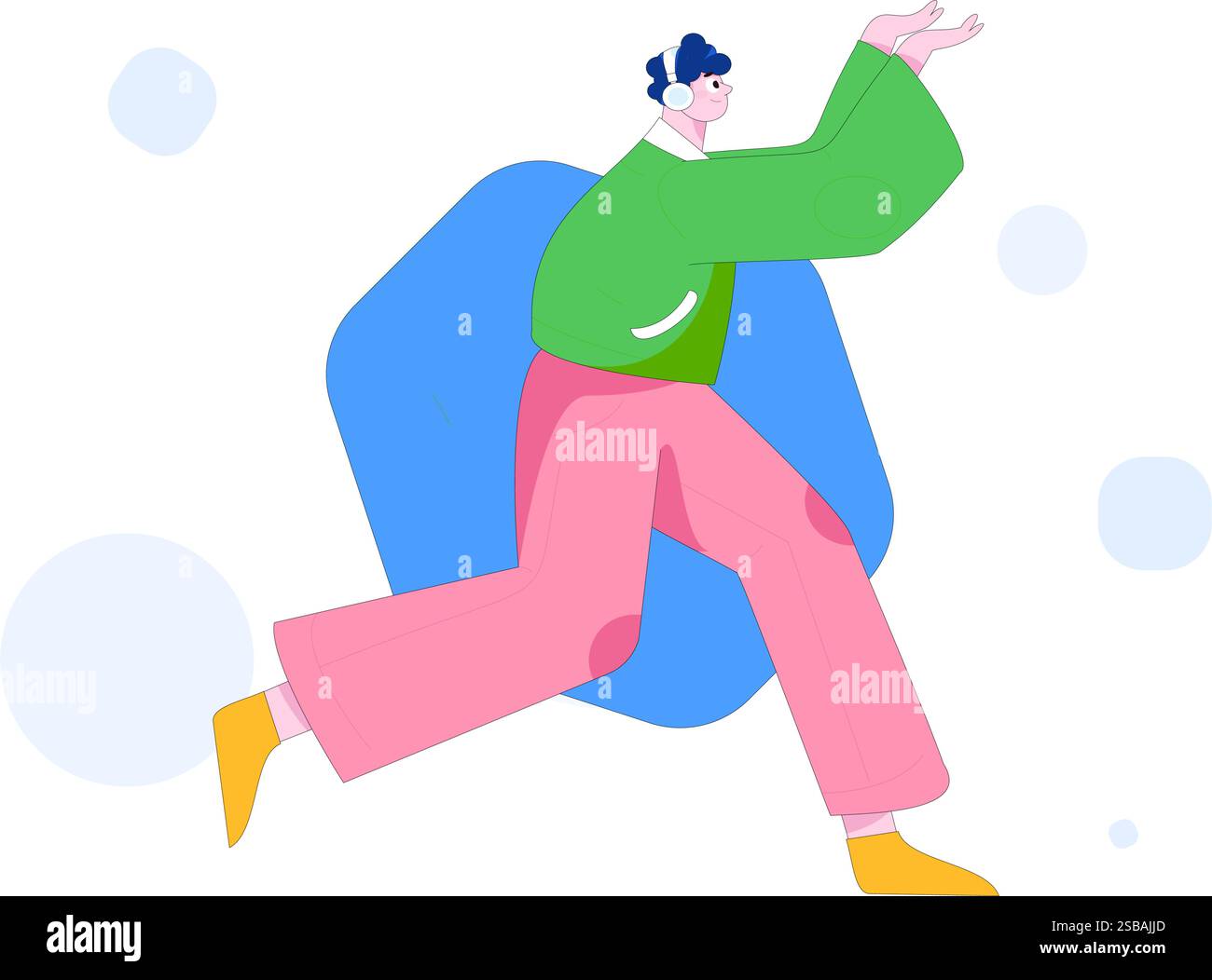 People exercising healthy running vector internet operation ...