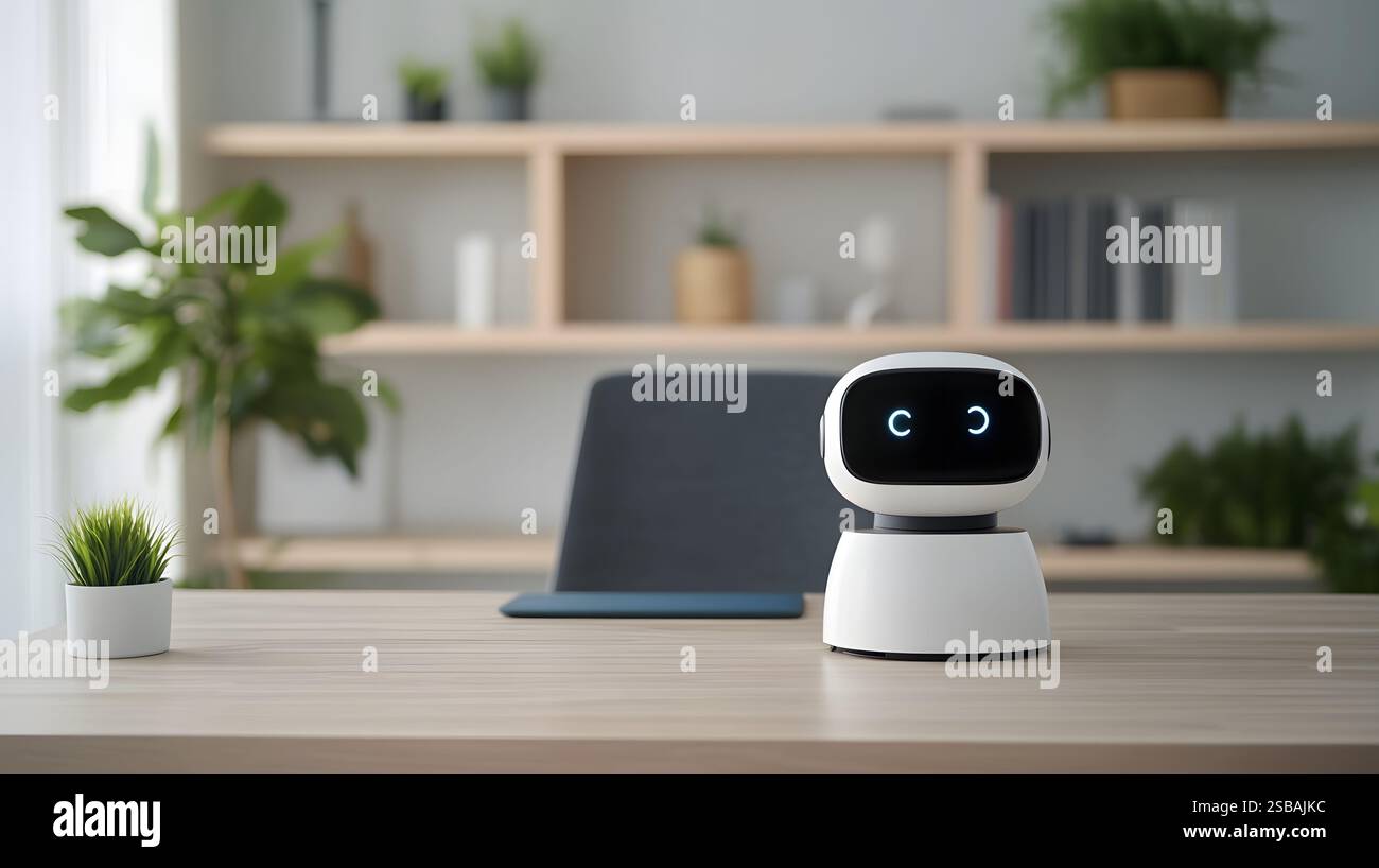 AI-Powered Robotic Assistant Enhancing Productivity and Connectivity in Sleek and Efficient ...