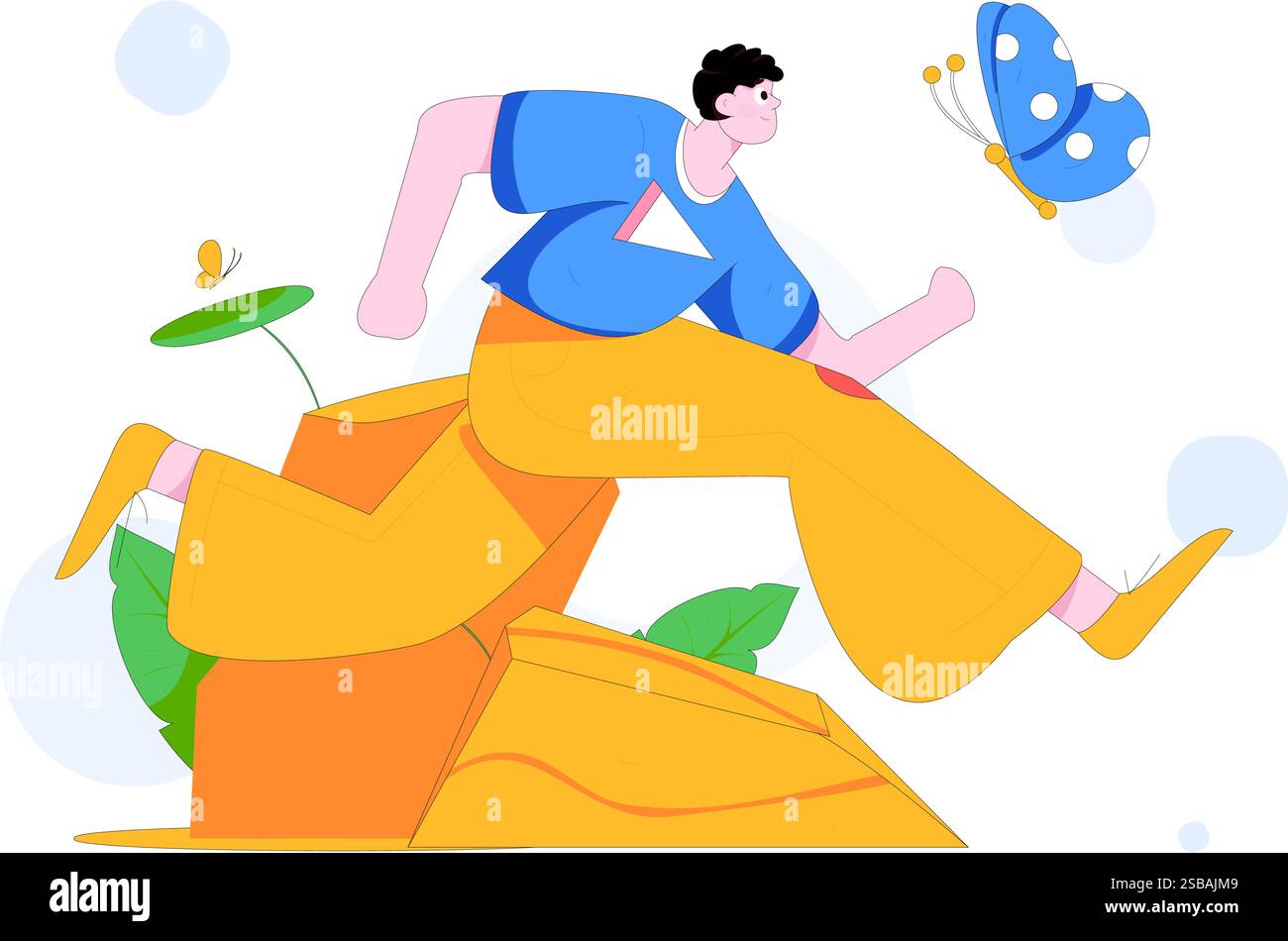 People exercising healthy running vector internet operation ...