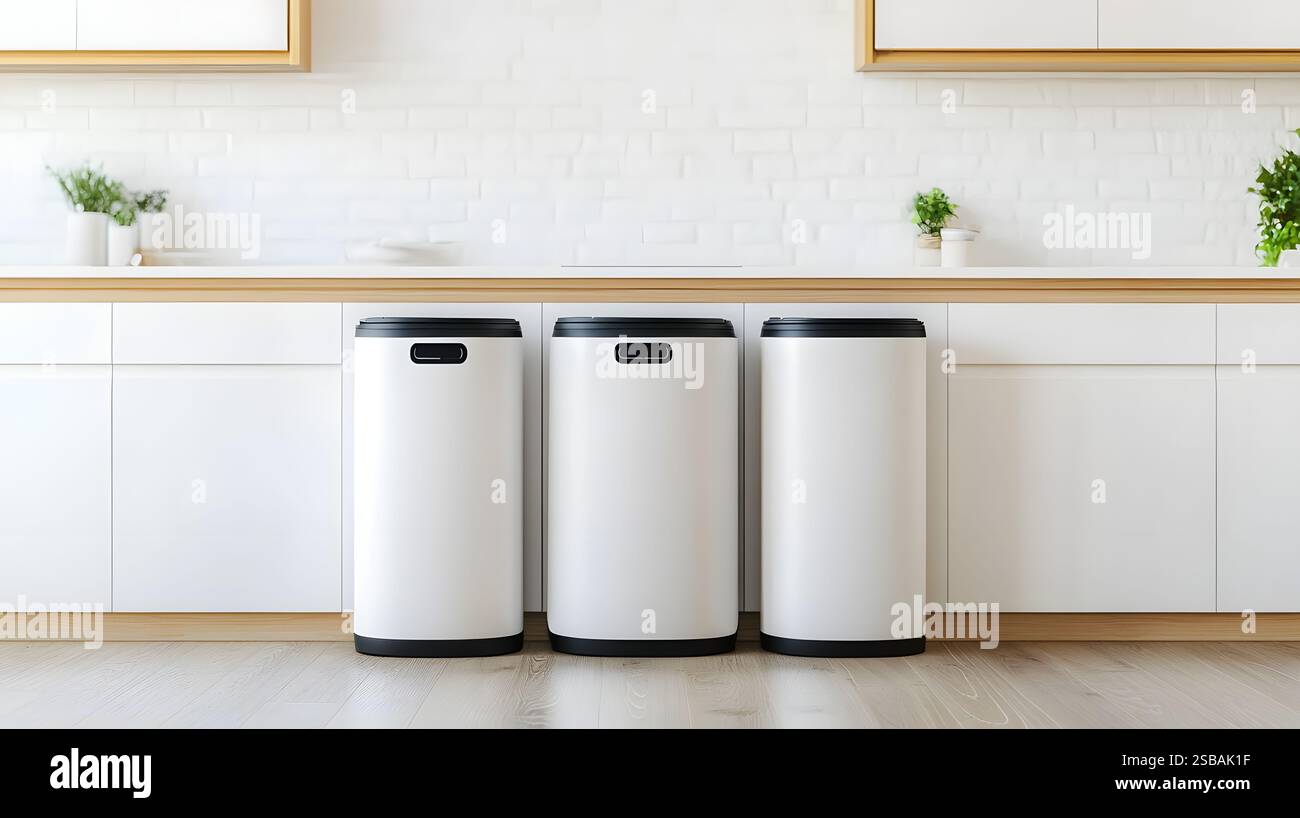 Polyfunctional home assistant sorting and categorizing recycling and ...