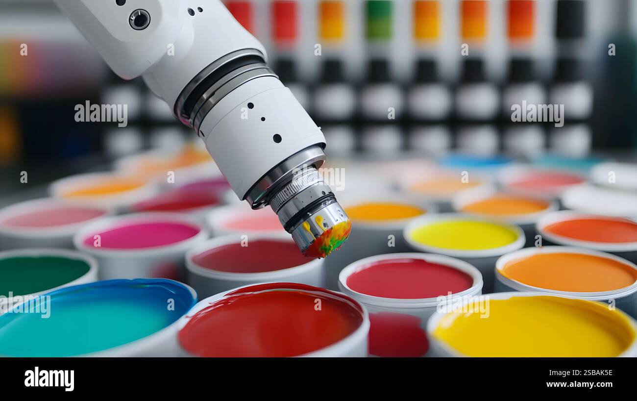 Advanced Robot Mixing Colorful Paints for Personalized DIY Project ...