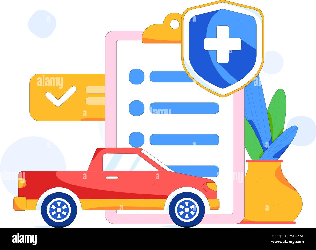Buy insurance for car flat character vector concept operation ...