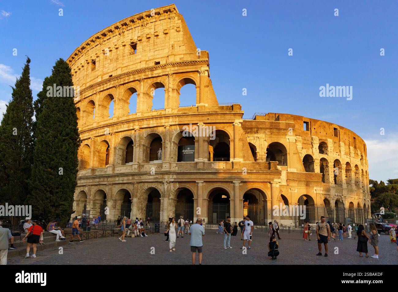The great Roman Colosseum also known as the Flavian Amphitheater on a ...