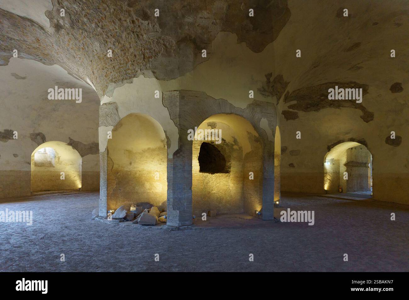 Inside the mausoleum of Romulus in Circus of Maxentius (circo di ...