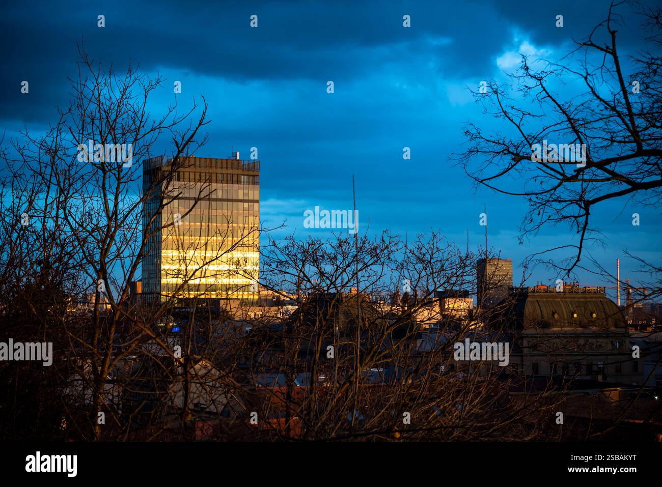 Sunlit Skyscraper in Ilica, iconic first business skyscraper in the ...