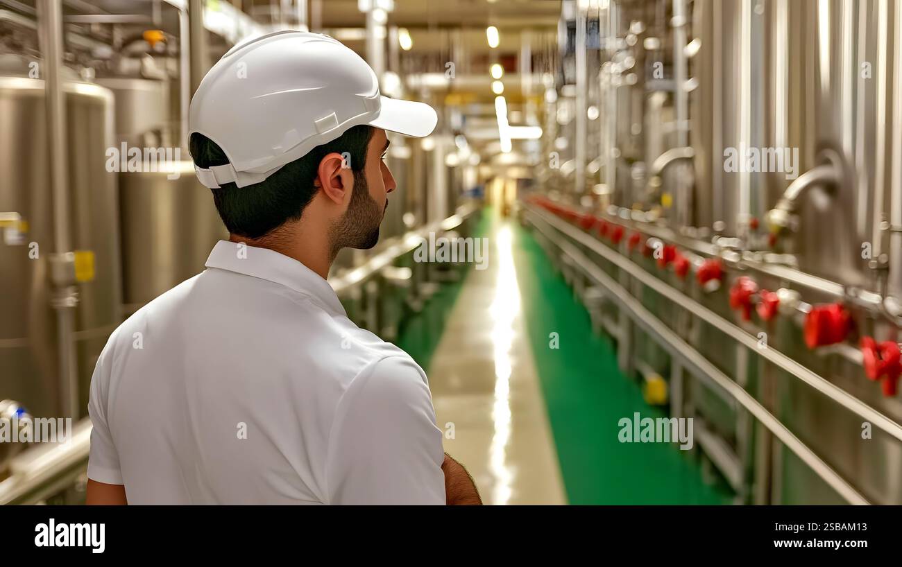 Sanitary Inspector Documenting Findings During a Walkthrough in a Food ...