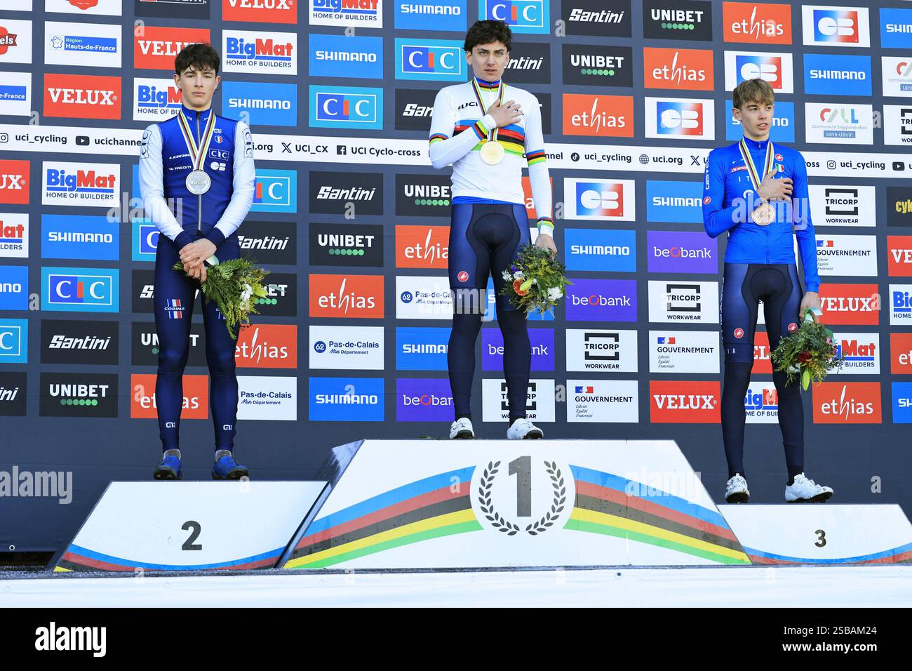 Lievin, France. 02nd Feb, 2025. Lievin, France - Junior Men - Mattia ...