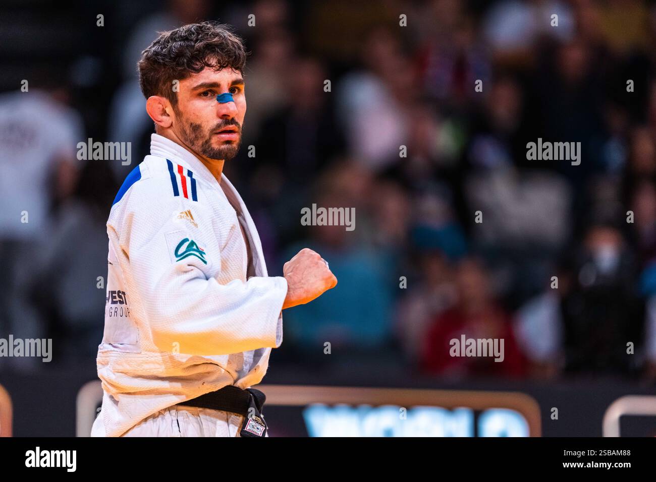 Cedric REVOL (FRA) quarter final Menâ??s -60Kg during the Paris Grand ...