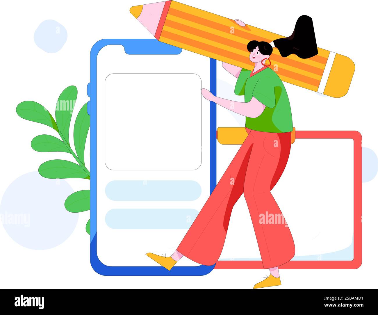 Check-in character flat vector concept operation hand-drawn ...