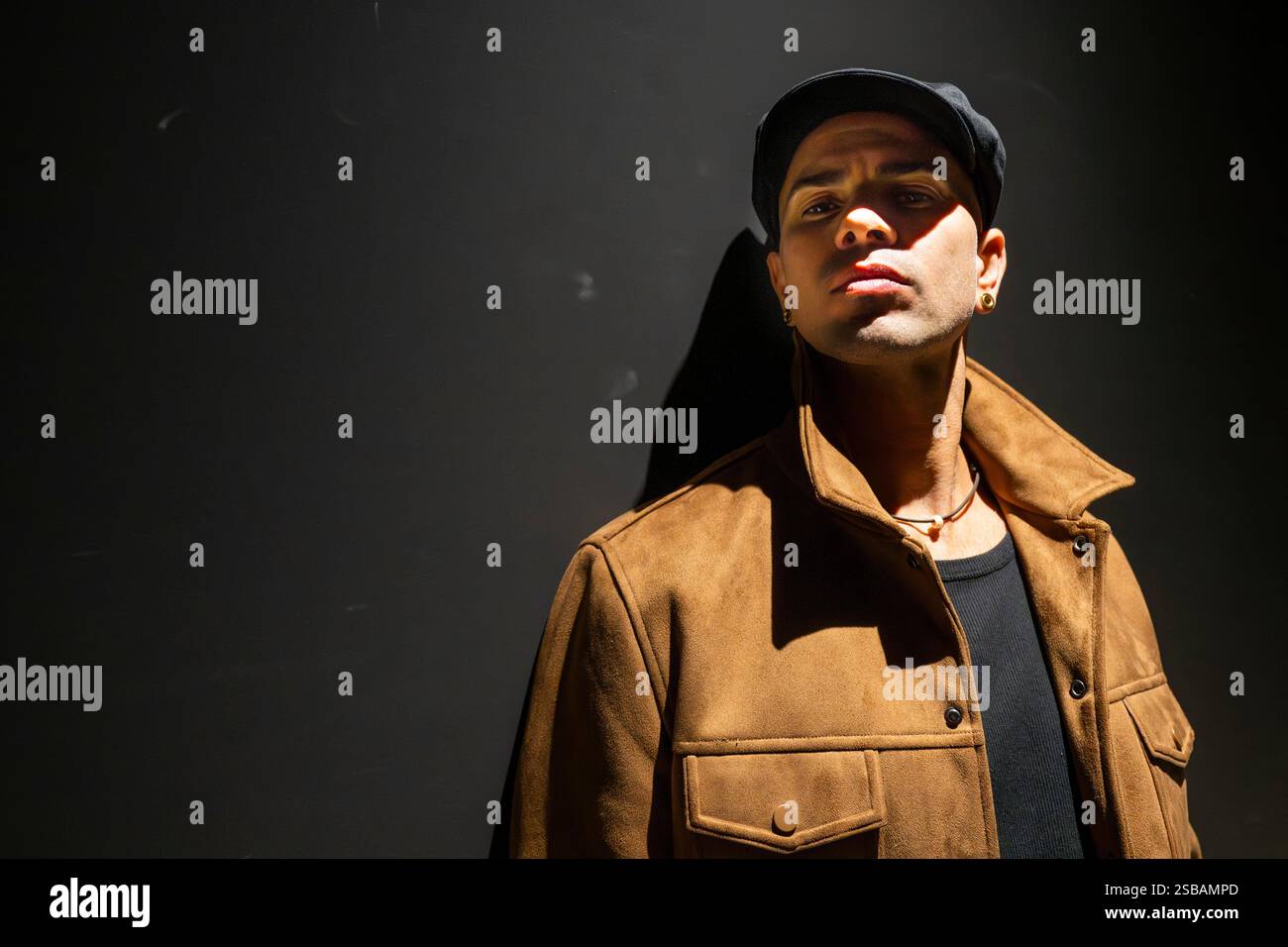 Madrid, 13/12/2024. Interview with the member of the music band Efecto ...