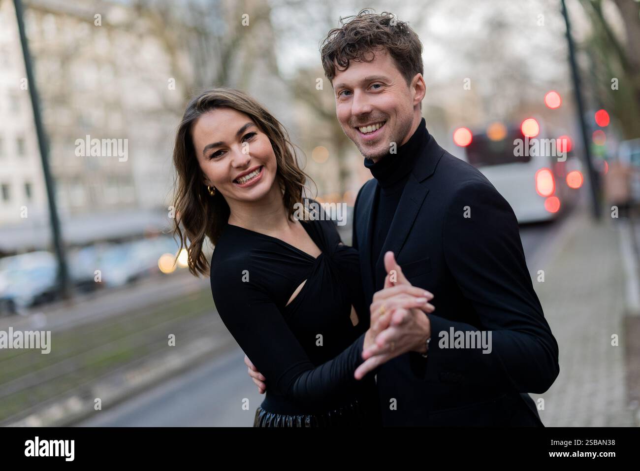 Duesseldorf, Germany. 02nd Feb, 2025. Renata and Valentin Lusin stand ...