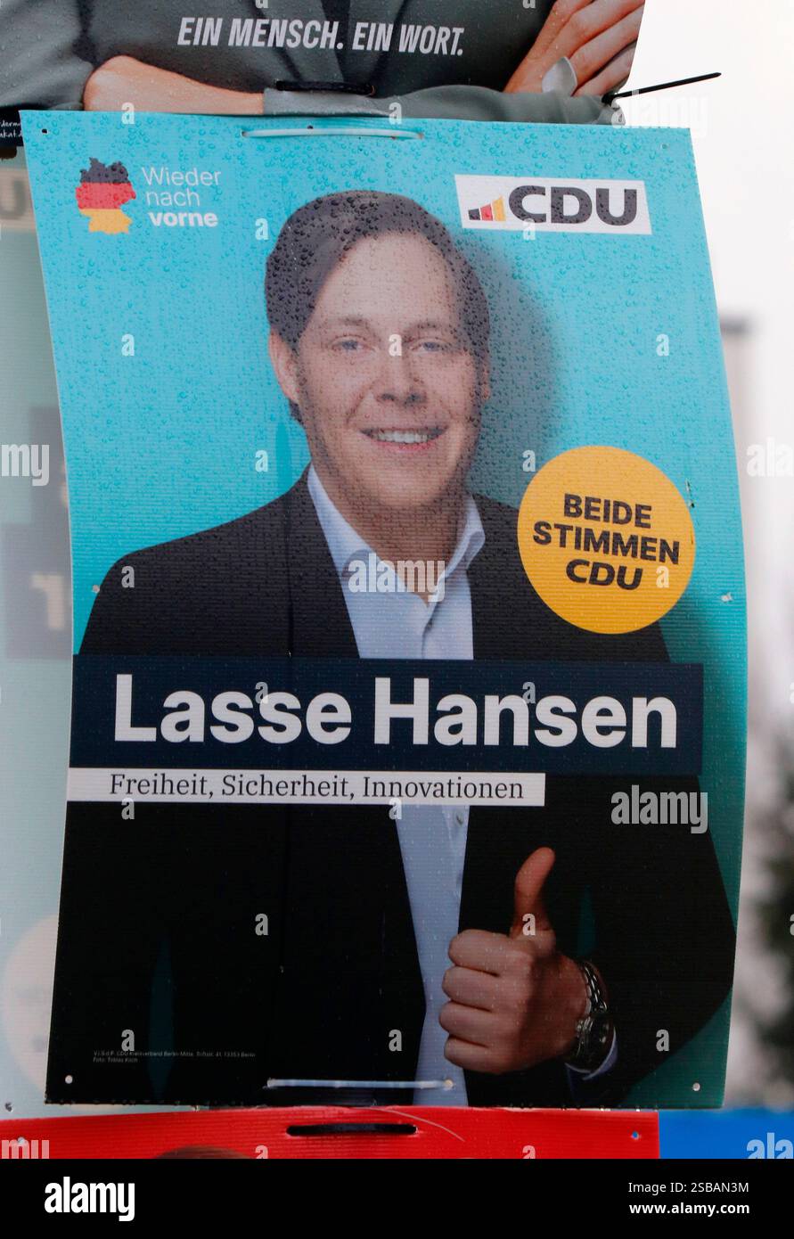 Lasse Hansen (CDU), Wahlplakat zur Bundestagswahl 2025, 1. Februar 2025 ...