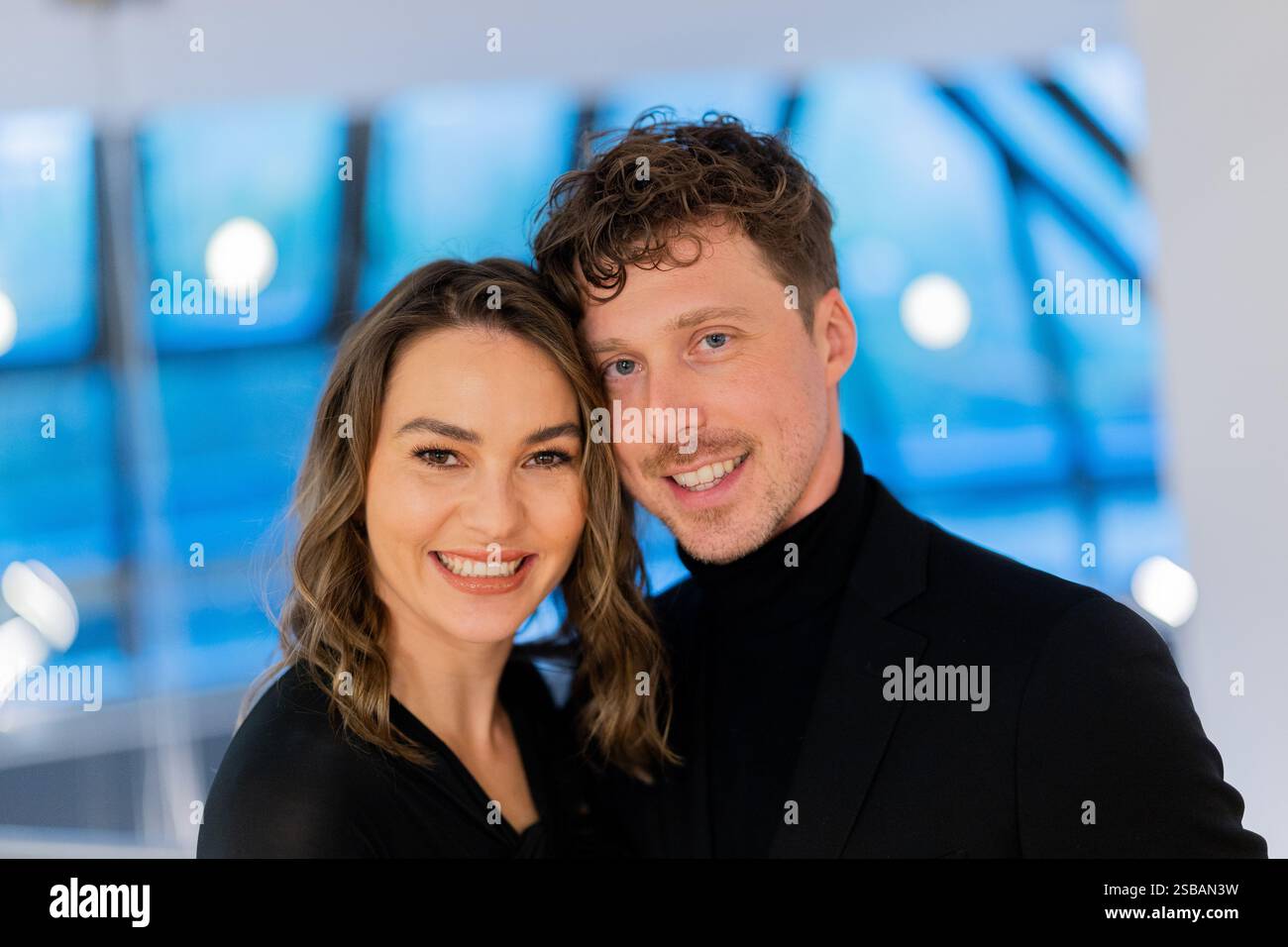 Duesseldorf, Germany. 02nd Feb, 2025. Renata and Valentin Lusin stand ...