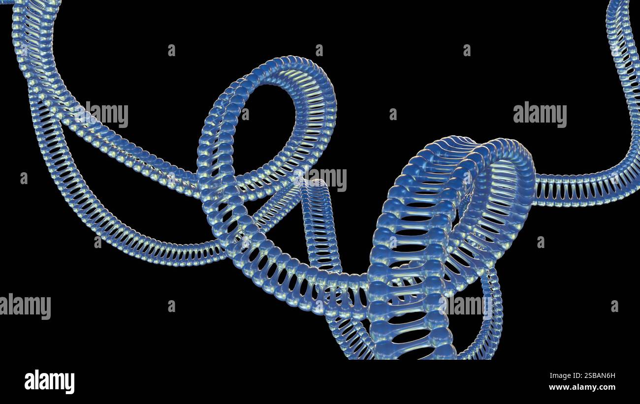 3d rendering of parallel flow symbolize the transmission of genetic ...