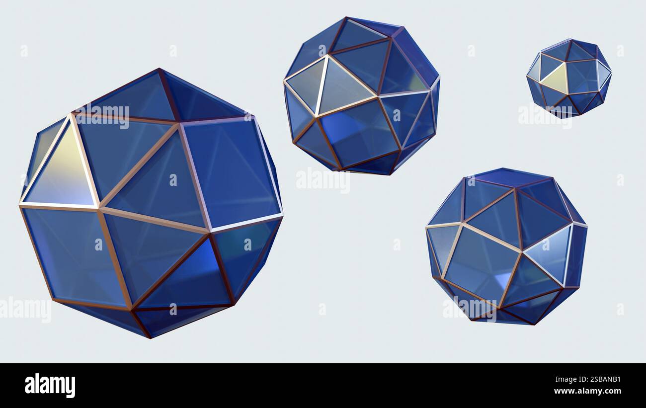 The snub cube, also known as the snub cuboctahedron. It is a geometric ...