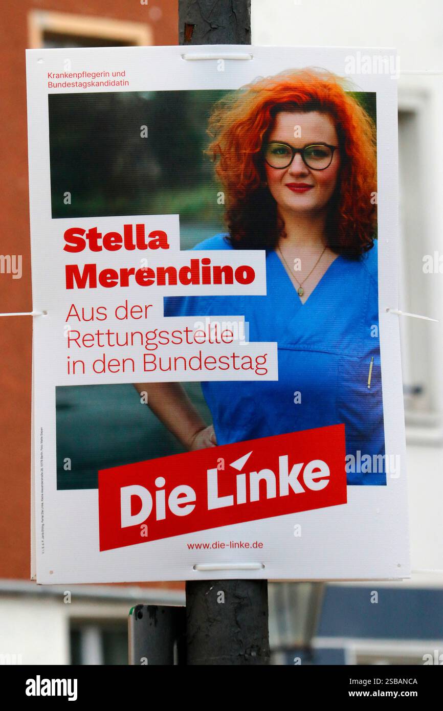 Stella Merendino (Die Linke), Wahlplakat zur Bundestagswahl 2025, 1 ...