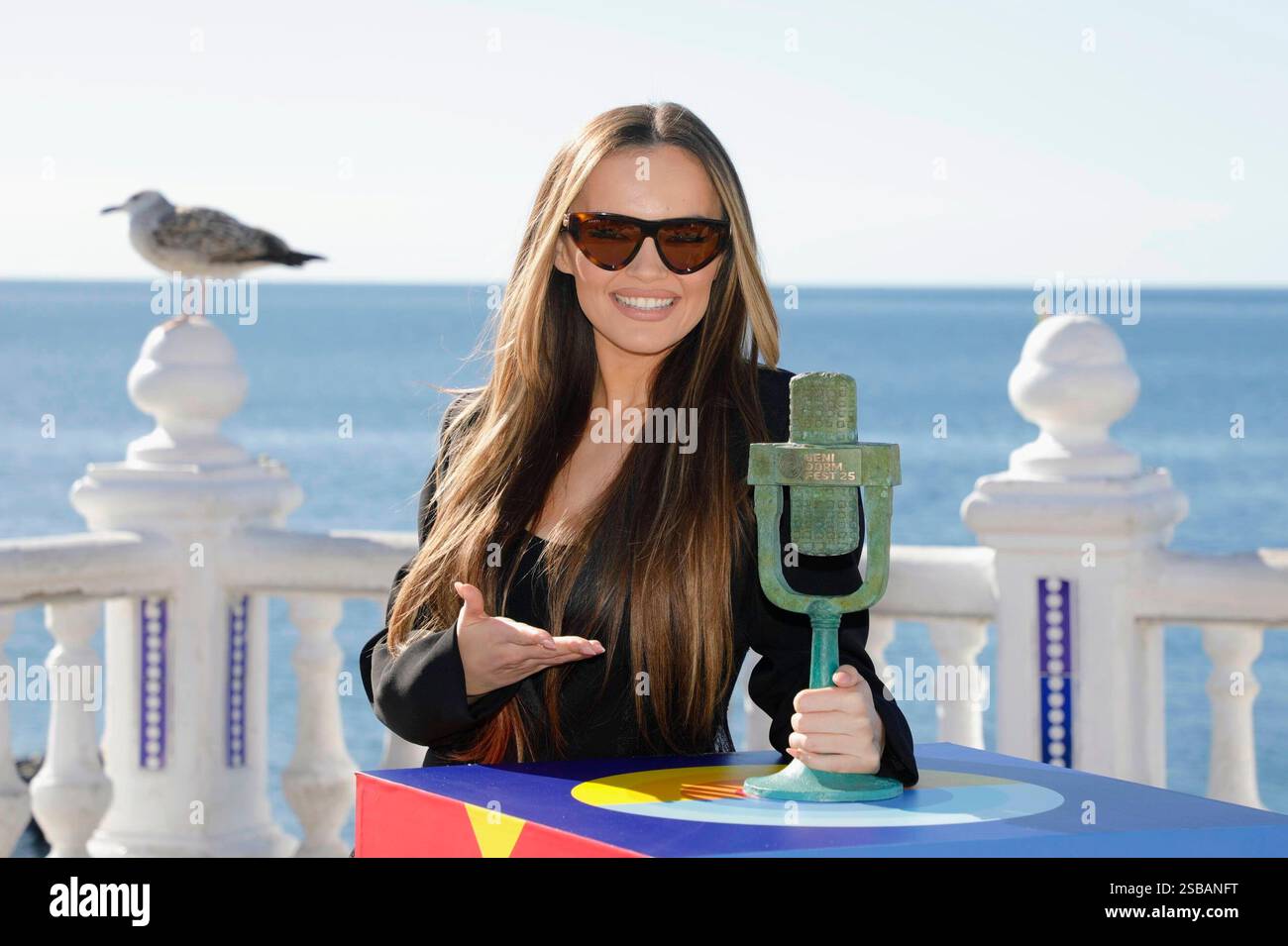 Singer Melody poses after winning the Benidorm Fest 2025, on February 2 ...