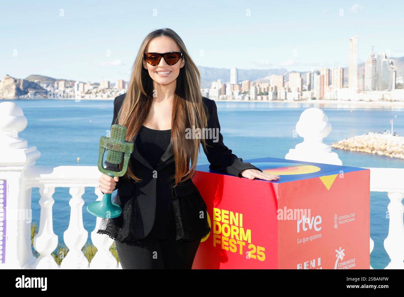 Singer Melody poses after winning the Benidorm Fest 2025, on February 2 ...