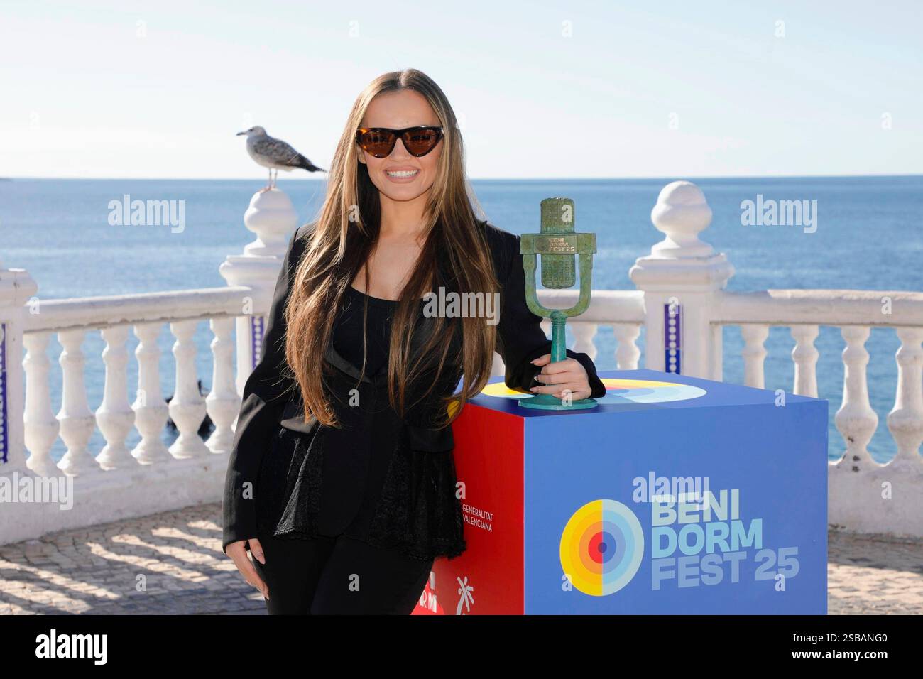 Singer Melody poses after winning the Benidorm Fest 2025, on February 2 ...