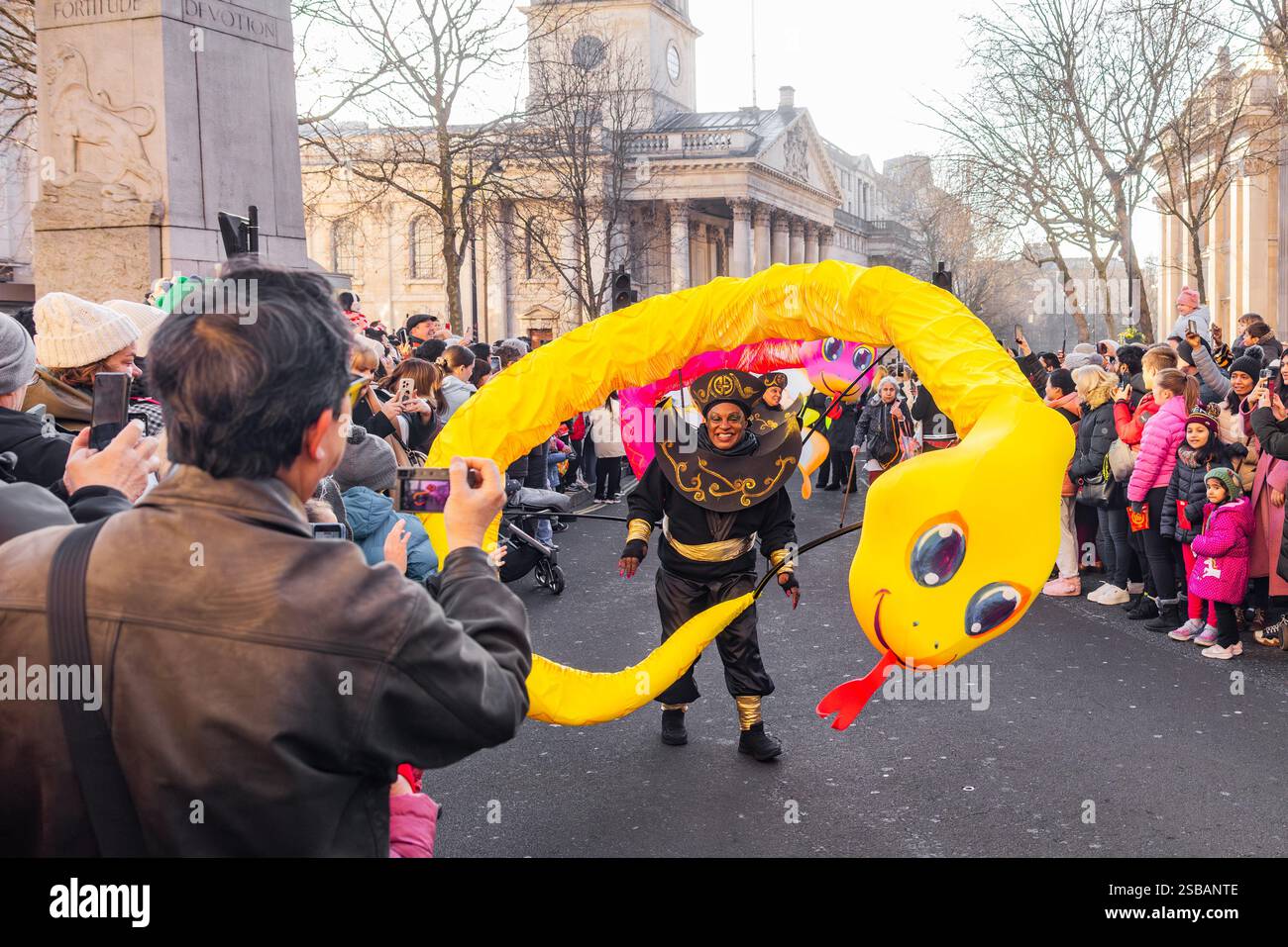 London, UK. 02 FEB, 2025. Snake dancer as thousands attended the ...