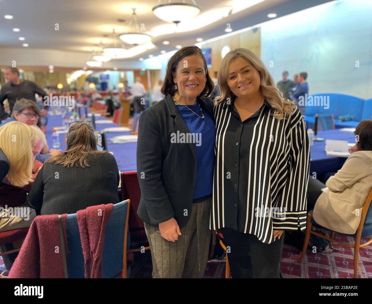 Sinn Fein President Mary Lou McDonald with party candidate for the ...