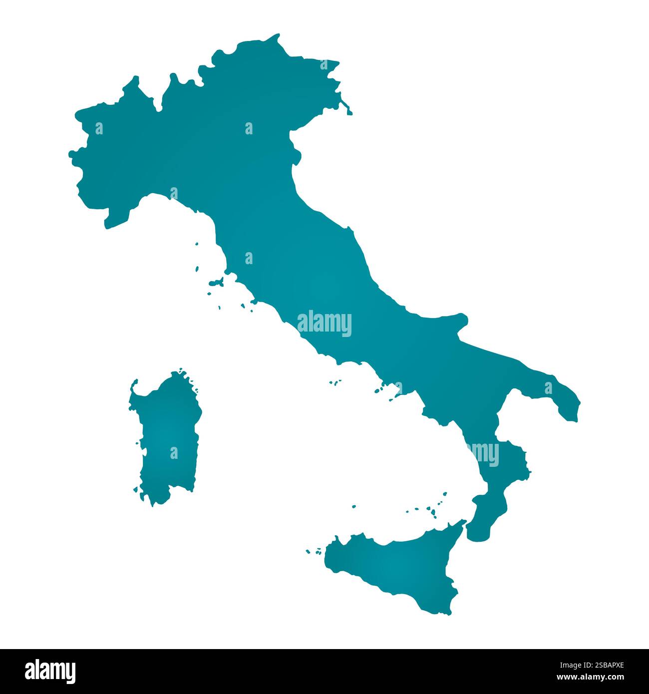 Italy map template isolated on white background. Vector design Stock ...