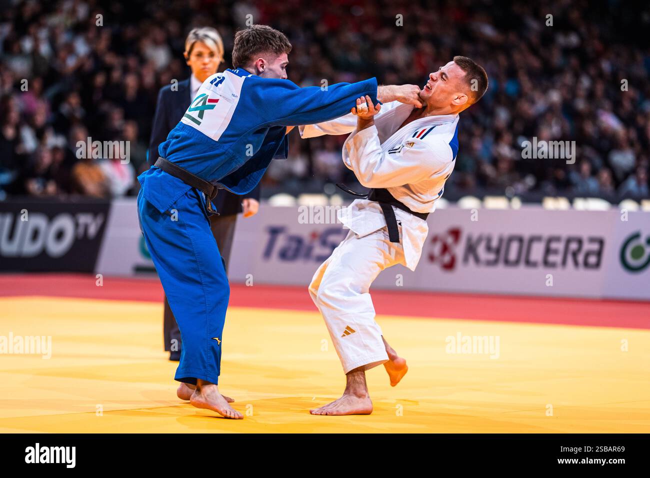 Enzo JEAN (FRA) and Luis BARROSO LOPEZ (ESP) round of 16 Menâ??s -60Kg ...