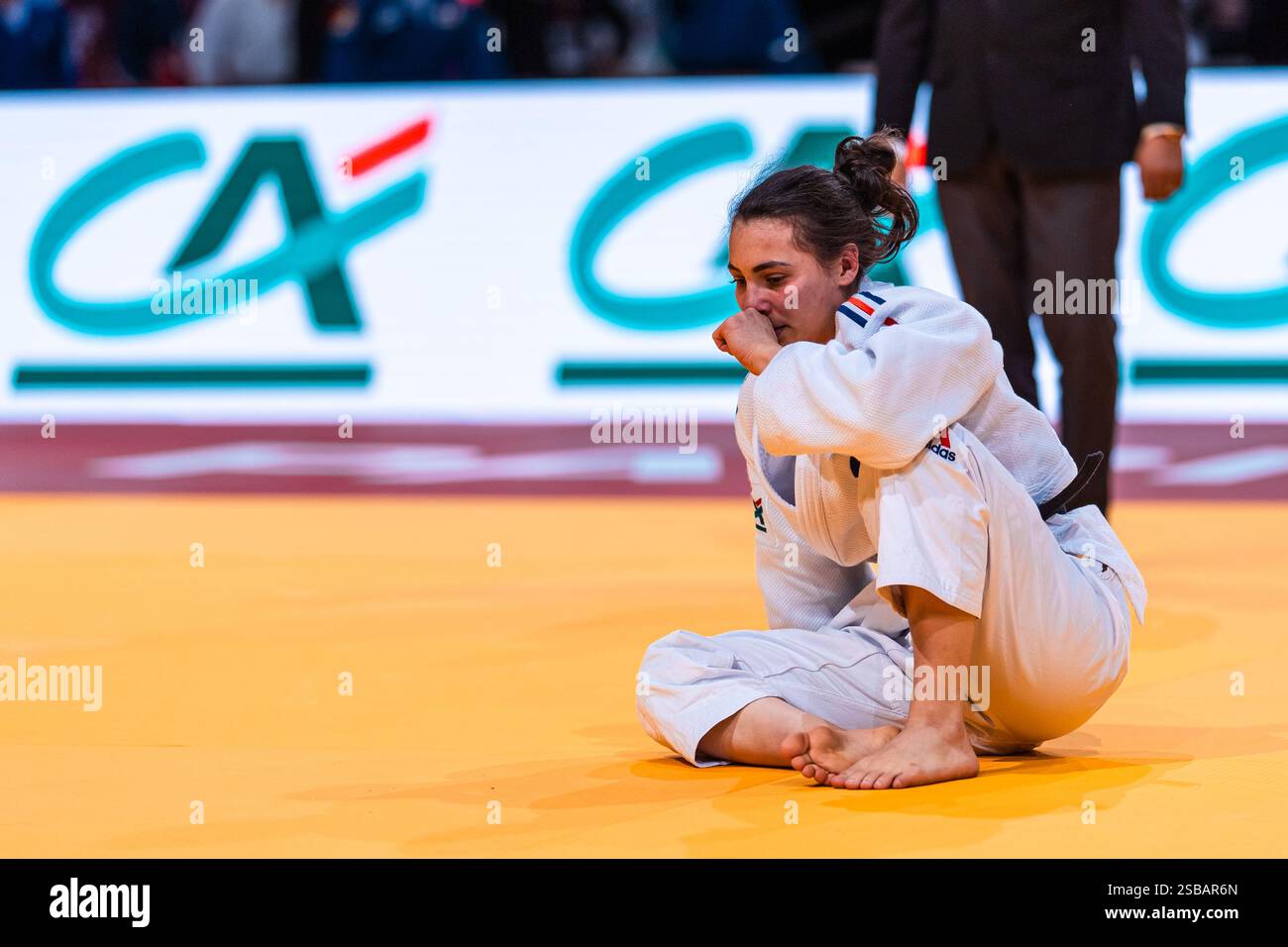 Faiza MOKDAR (FRA) round of 16 Womenâ??s -57Kg during the Paris Grand ...