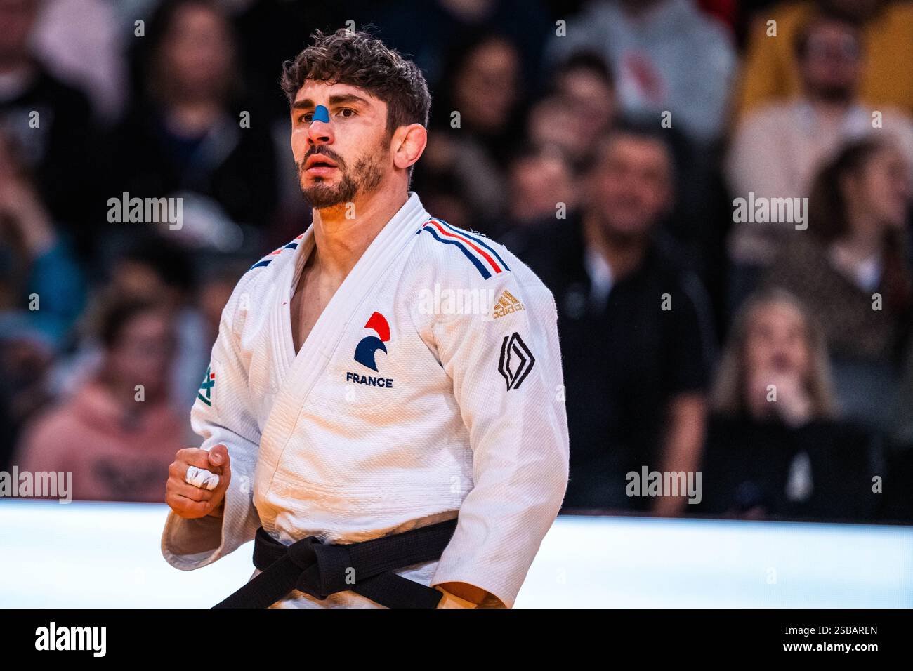 Cedric REVOL (FRA) round of 16 Menâ??s -60Kg during the Paris Grand ...