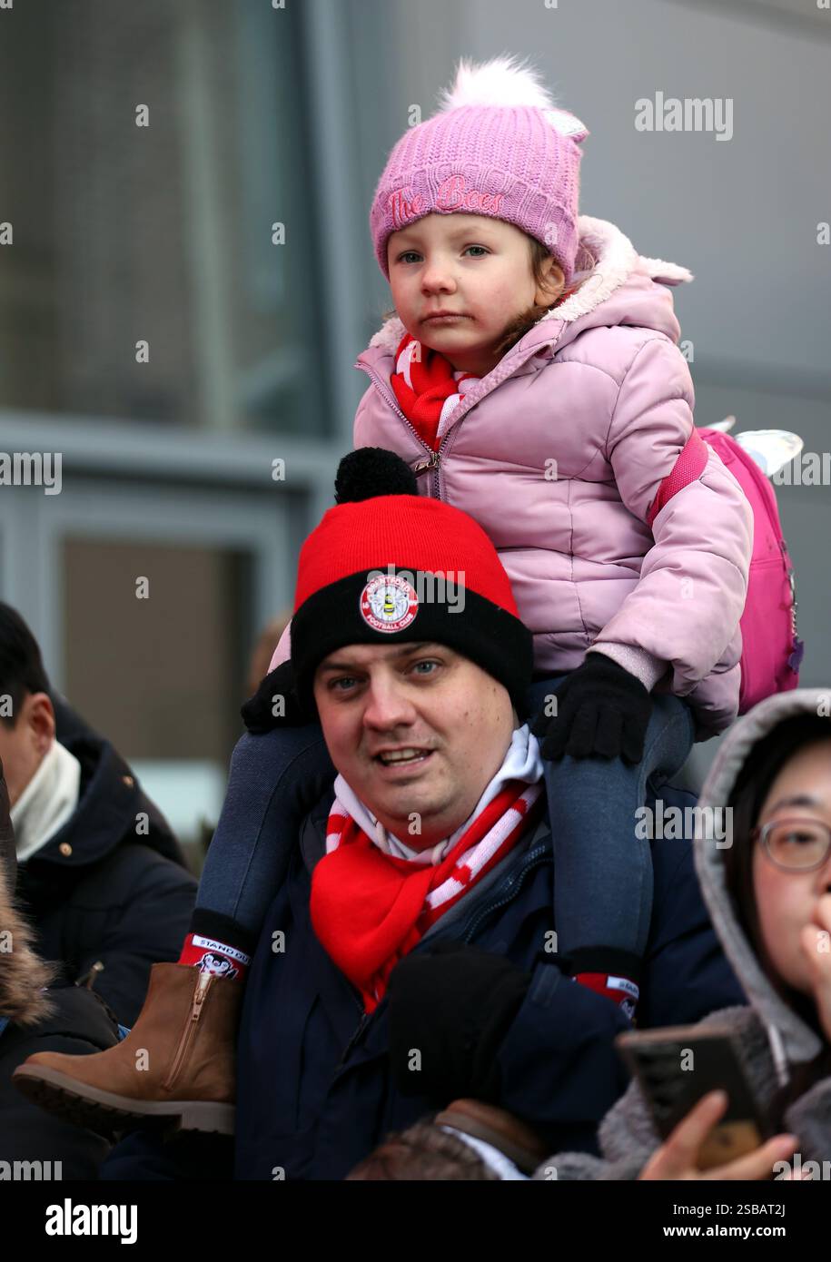 Brentford fans outside the ground ahead of the Premier League match at ...