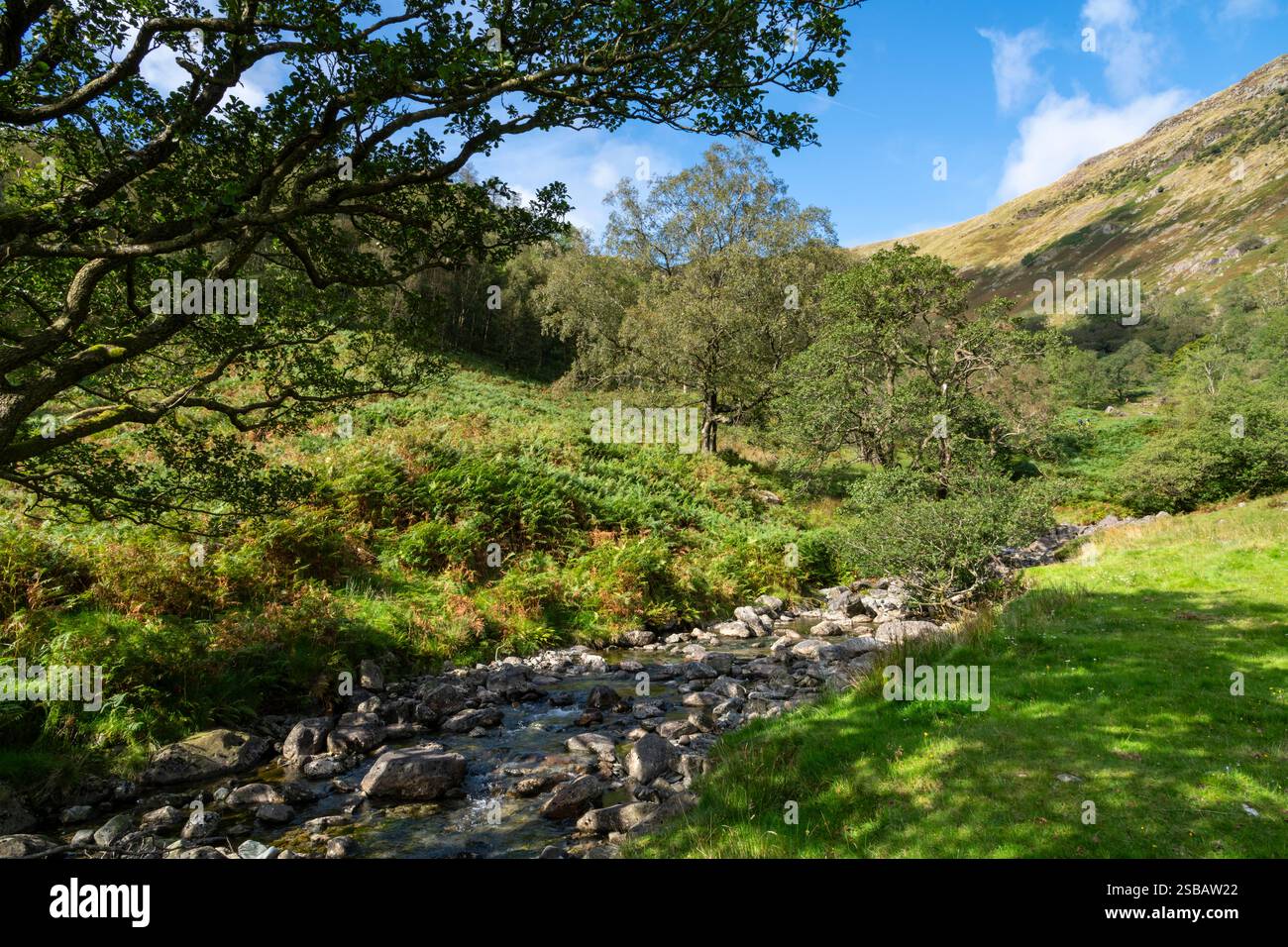 Beautiful scenery at Dovedale near Hartsop in the Lake District ...