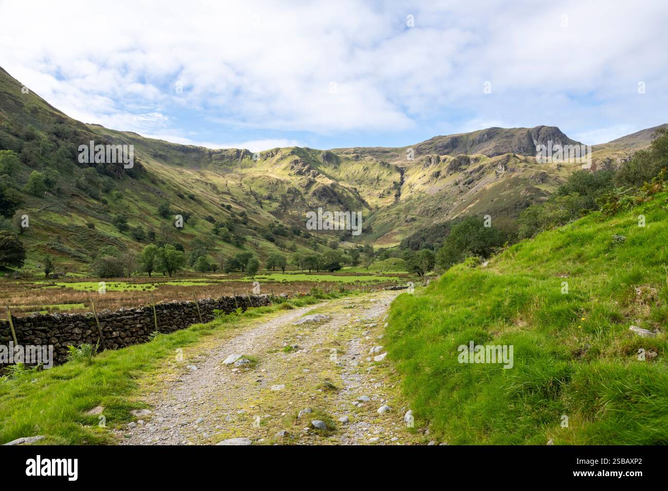 Beautiful scenery at Dovedale near Hartsop in the Lake District ...