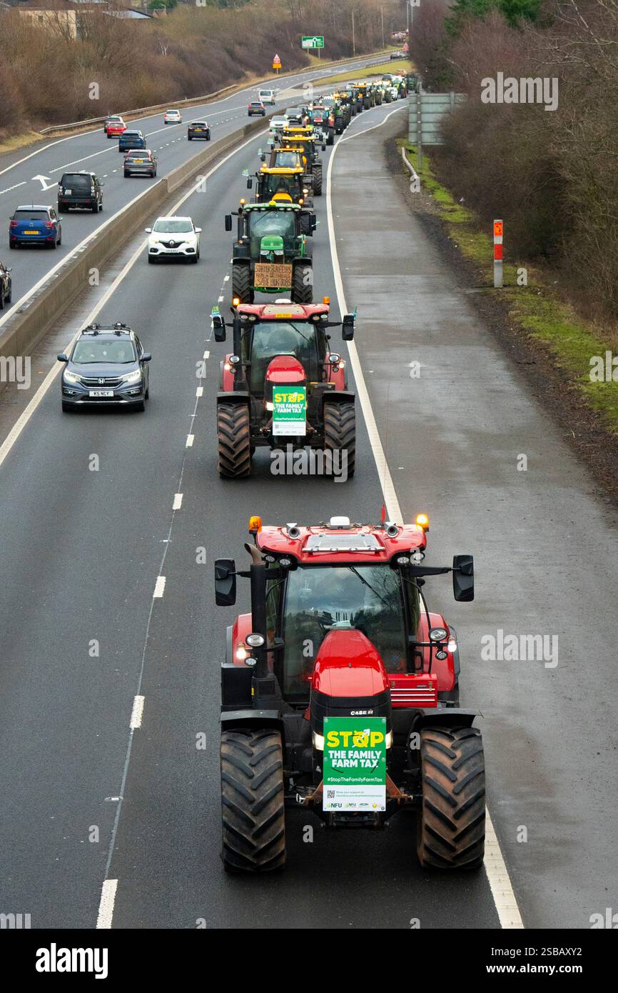 Edinburgh, Scotland, UK. 2nd February, 2025. Tractor rally with dozens ...