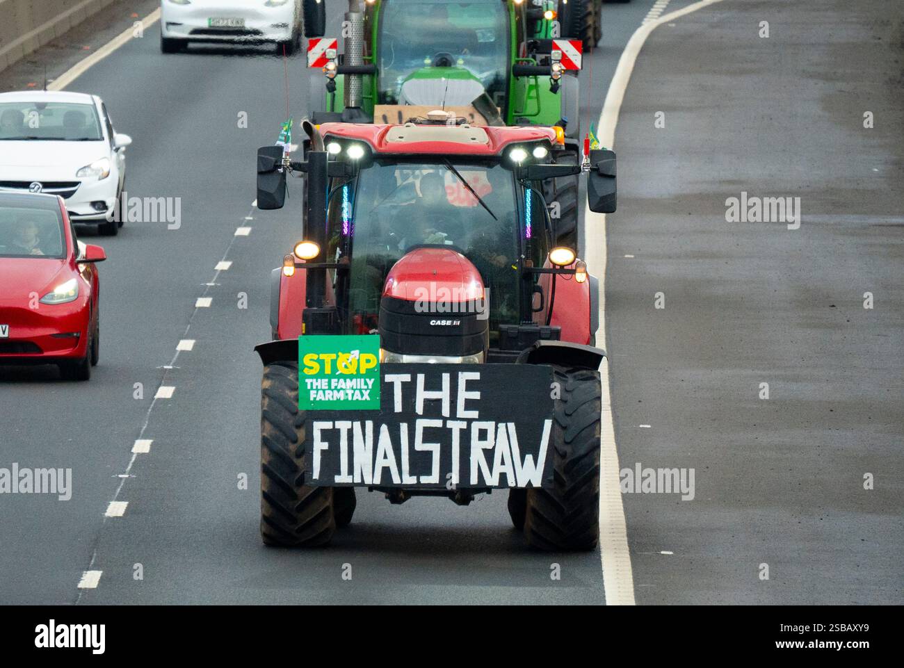 Edinburgh, Scotland, UK. 2nd February, 2025. Tractor rally with dozens ...