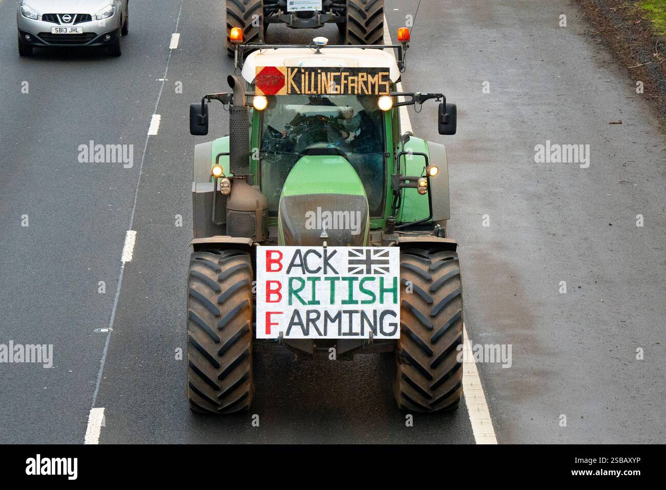 Edinburgh, Scotland, UK. 2nd February, 2025. Tractor rally with dozens ...