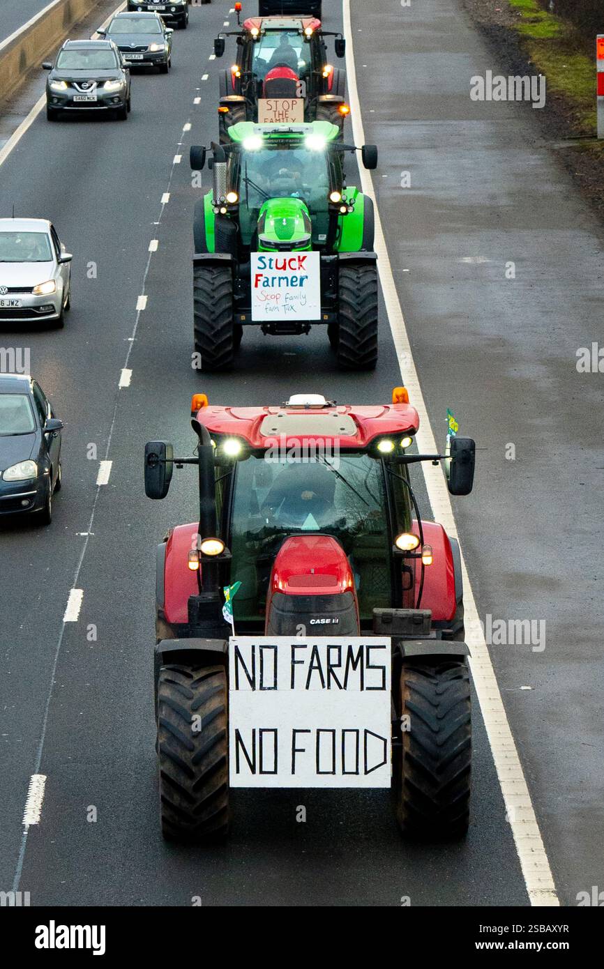 Tractor protest edinburgh hi-res stock photography and images - Alamy