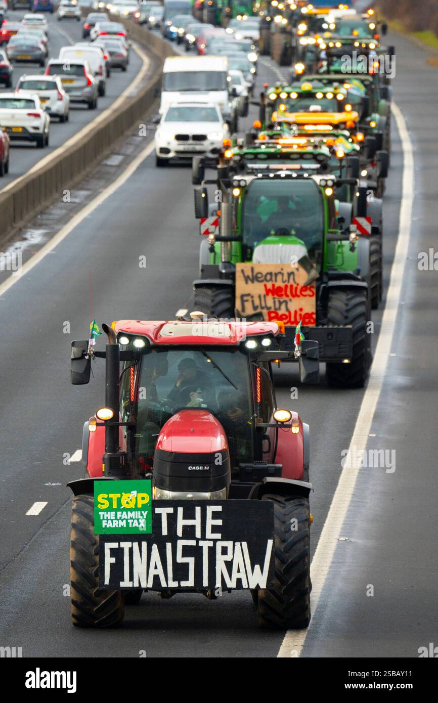 Edinburgh, Scotland, UK. 2nd February, 2025. Tractor rally with dozens ...