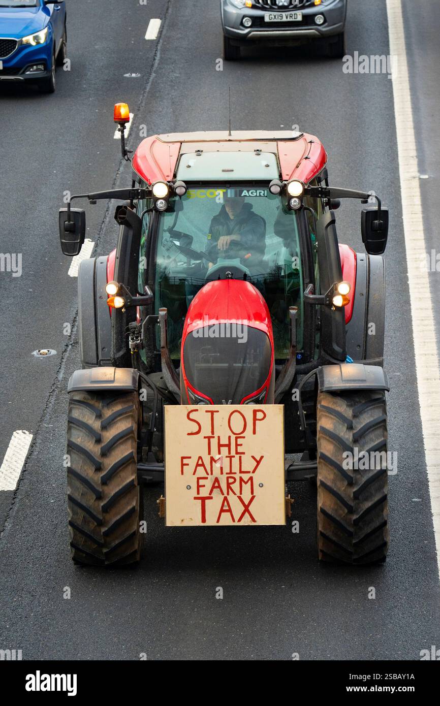 Edinburgh, Scotland, UK. 2nd February, 2025. Tractor rally with dozens ...
