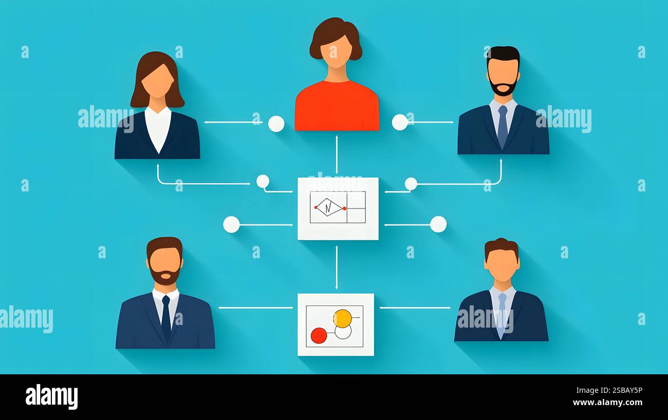 Diverse Businesspeople Collaborating Together During an Office ...