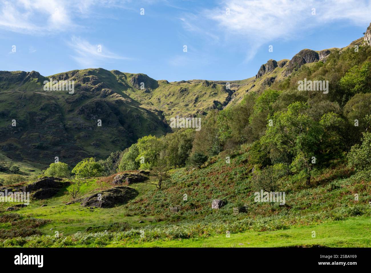 Beautiful scenery at Dovedale near Hartsop in the Lake District ...