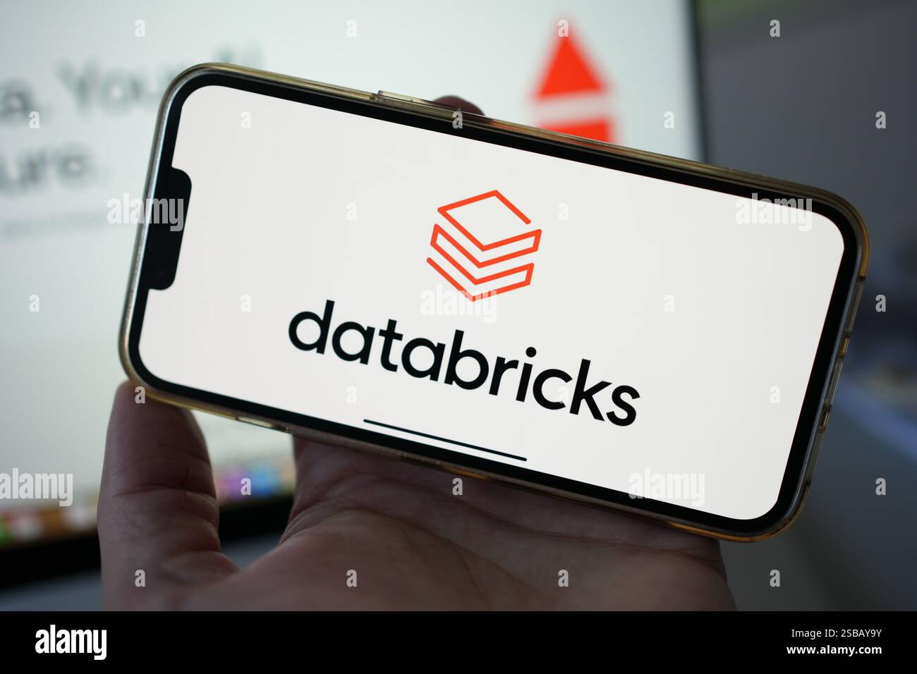 Roosendaal, The Netherlands - February 2, 2025: Person holding mobile ...