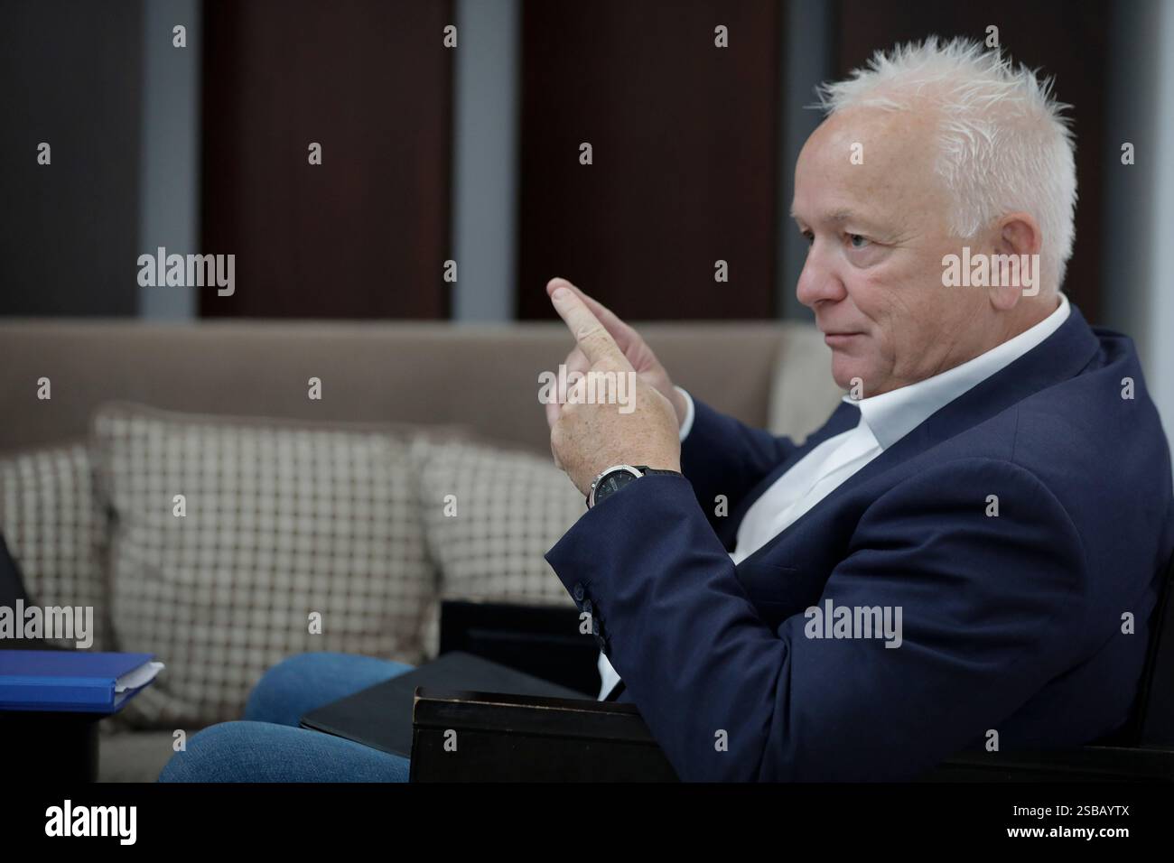Seville, 06/07/2022. Interview with Ryanair CEO Eddie Wilson. Photo ...