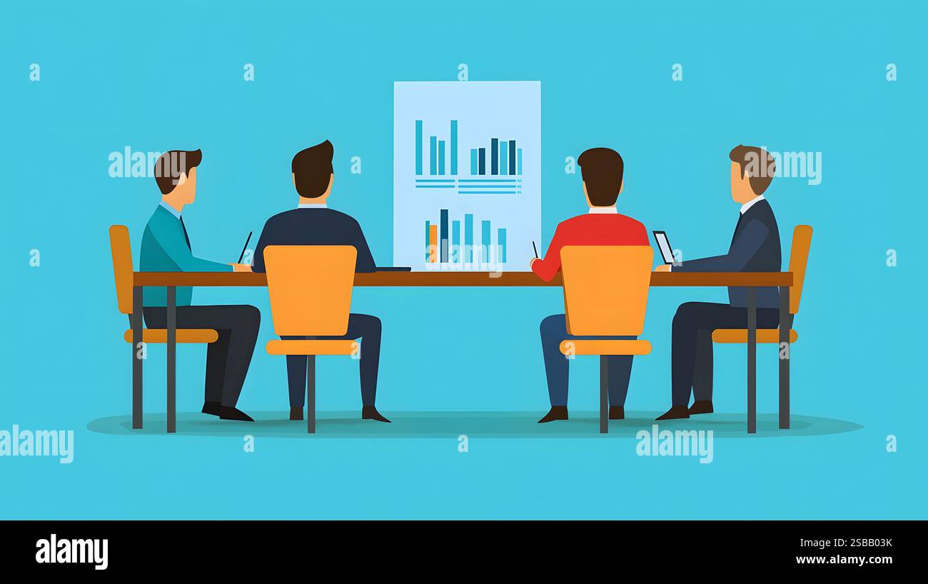 Project Planning Session with Team Collaborating on Presentation with ...