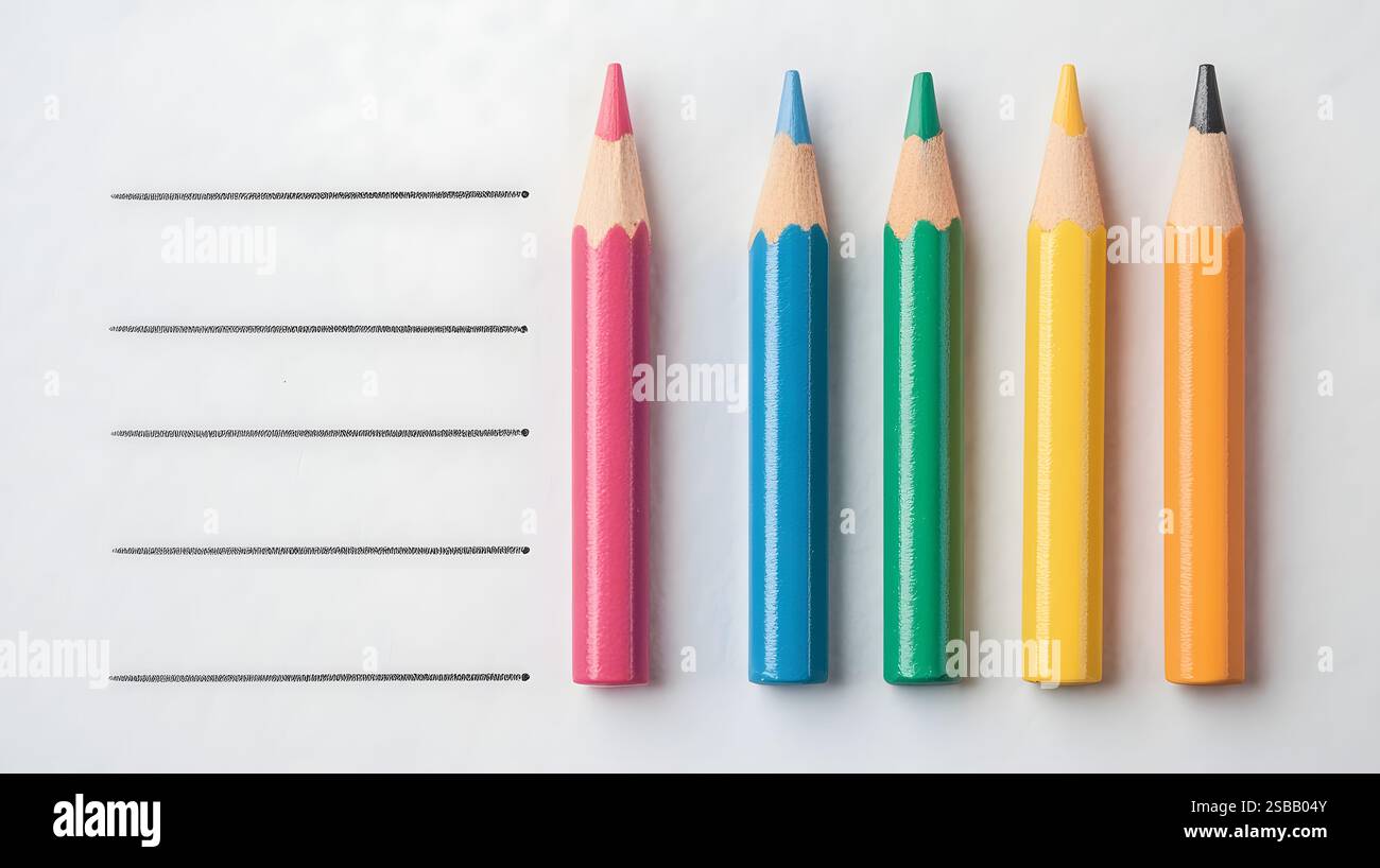 Pencils in Various Colors Representing the Testing Phases in Project ... Pencils in Various Colors Representing the Testing Phases in Project ...