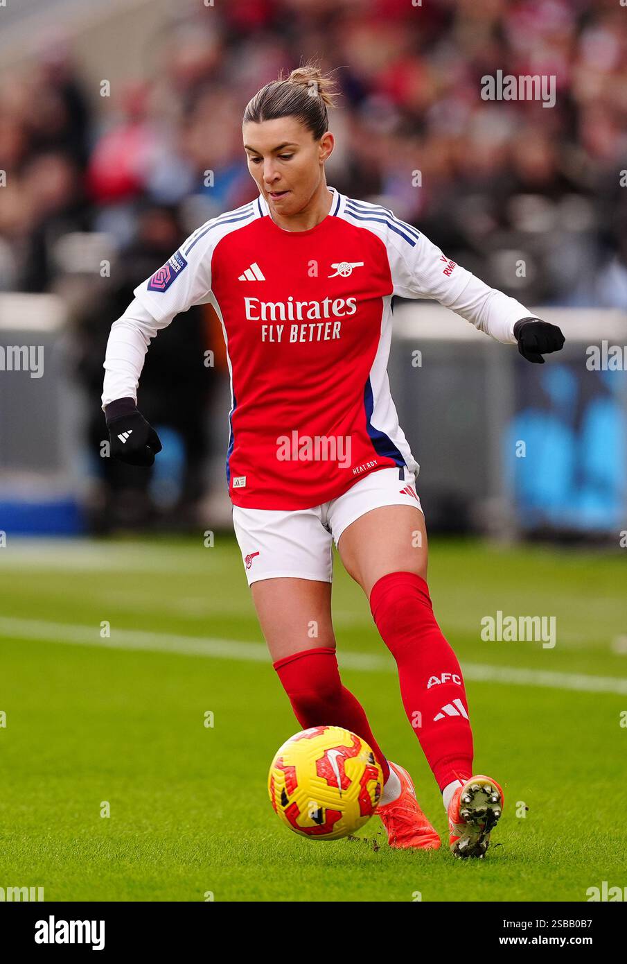Arsenal's Steph Catley during the Barclays Women's Super League match ...